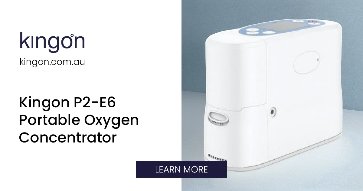 Kingon P2-E6 Portable Oxygen Concentrator P2E6 – Kingon Australia Pty Ltd
